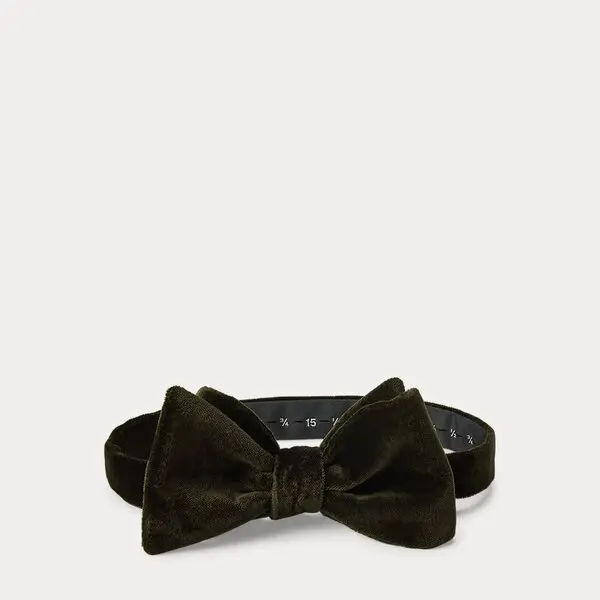Ralph Lauren Velvet Bow Tie - Loden