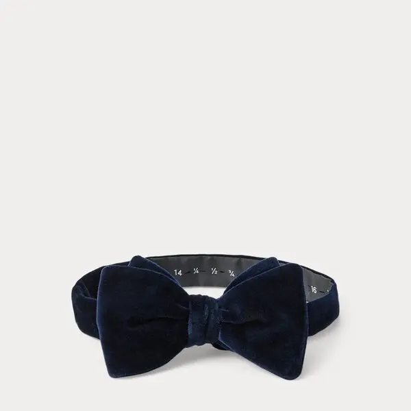 Ralph Lauren Velvet Bow Tie - New Navy