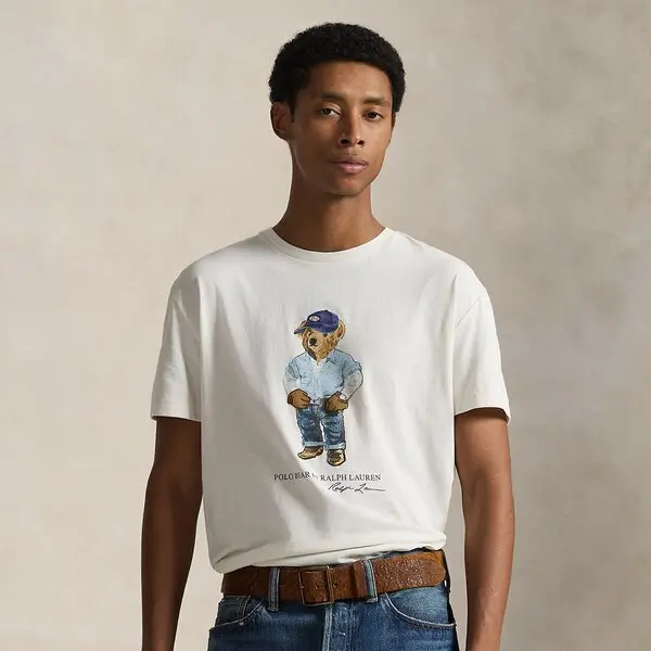 Ralph Lauren Classic Fit Polo Bear Jersey T-shirt - Nevis Denim Bear