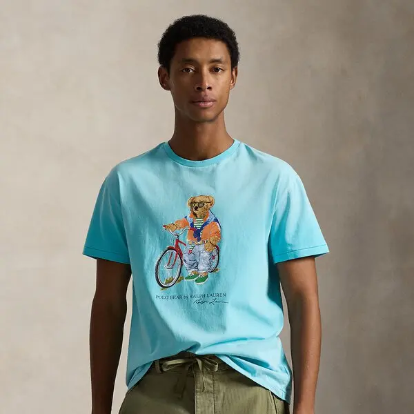 Ralph Lauren Classic Fit Polo Bear Jersey T-shirt - Perfect Turquoise  Summer