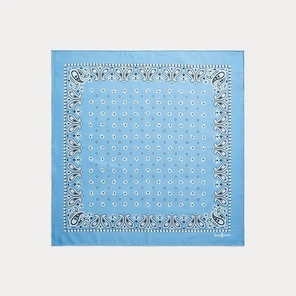 Ralph Lauren Paisley Cotton Bandanna - New Litchfield Blue