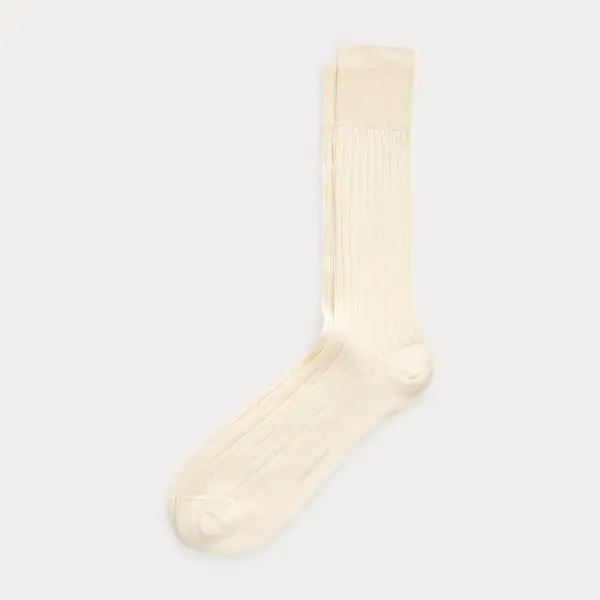 Ralph Lauren Rib-knit Trouser Socks - Ivory