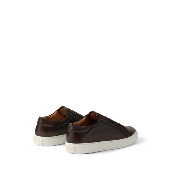 Ralph Lauren Severn Calfskin Sneakers - Dark Brown