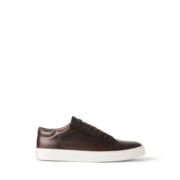 Ralph Lauren Severn Calfskin Sneakers - Dark Brown
