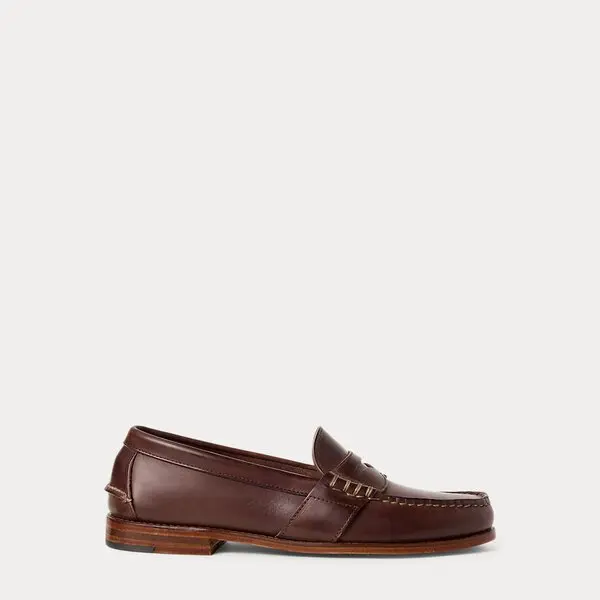 Ralph Lauren Edric Leather Penny Loafer - Brown