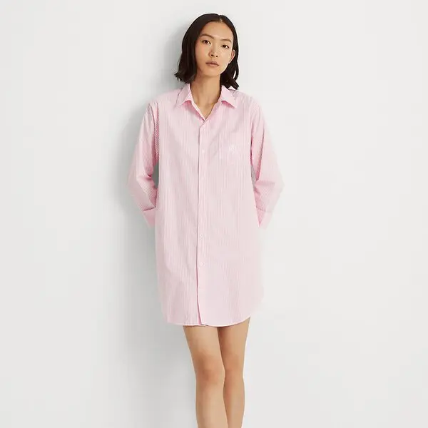 Ralph Lauren Striped Cotton Sleep Shirt