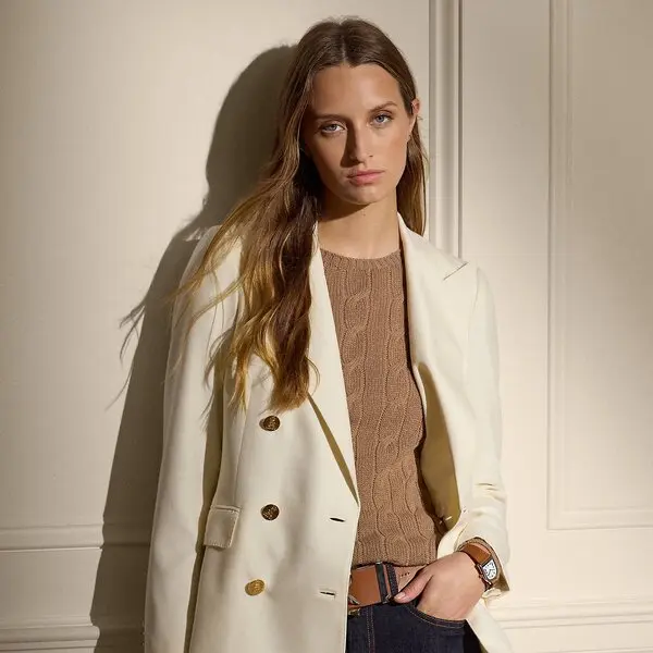 Ralph Lauren Camden Cashmere Jacket - Cream