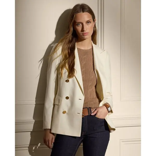 Ralph Lauren Camden Cashmere Jacket - Cream