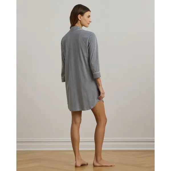 Ralph Lauren Cotton Sleep Shirt - Navy