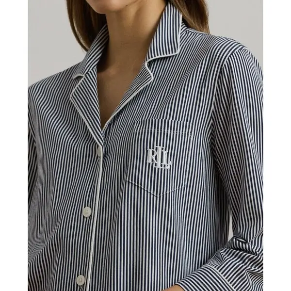Ralph Lauren Cotton Sleep Shirt - Navy