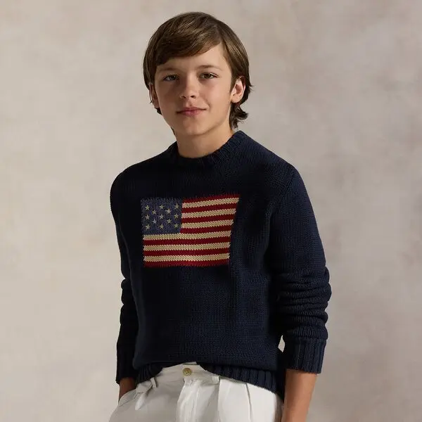 Ralph Lauren The Iconic Flag Sweater - Hunter Navy
