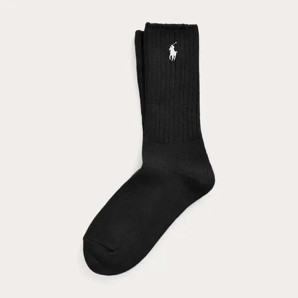 Ralph Lauren Pony Crew Socks - Coal