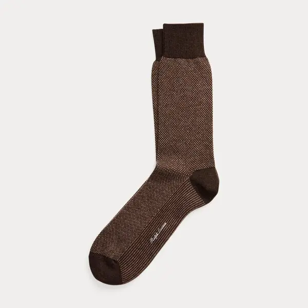 Ralph Lauren Cashmere-blend Dress Socks - Brown