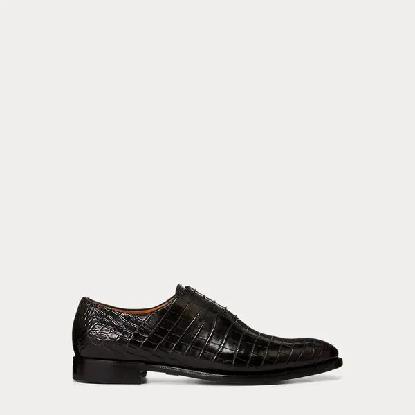 Ralph Lauren Darby Crocodile Derby Shoe