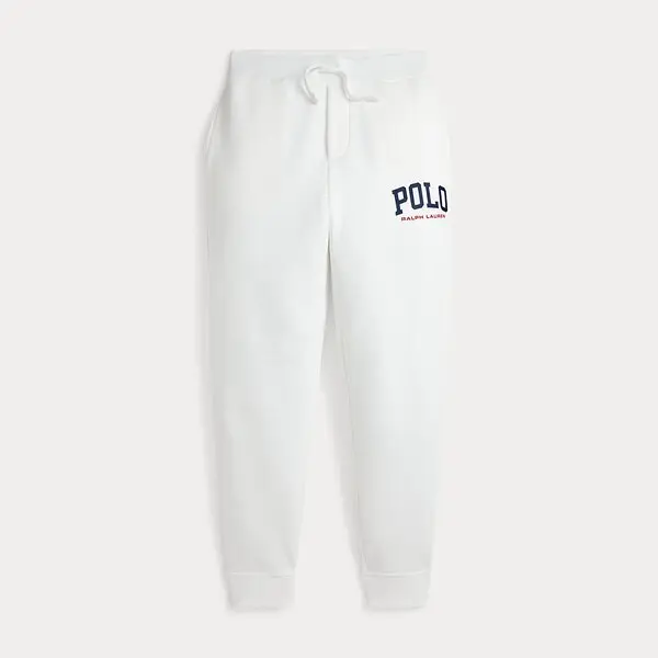 Ralph Lauren Logo Fleece Jogger Pant - Paper White