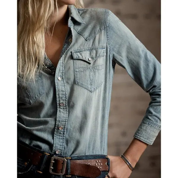 Ralph Lauren Indigo Denim Western Shirt