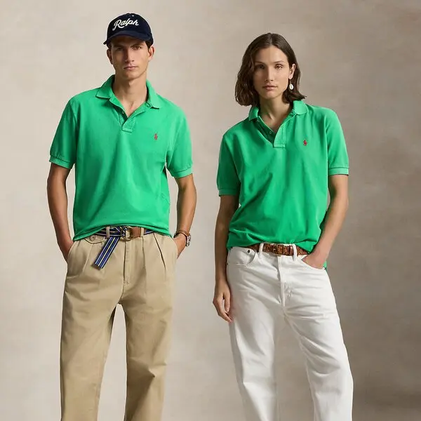 Ralph Lauren Original Fit Mesh Polo Shirt - Summer Emerald