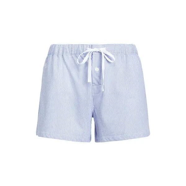 Ralph Lauren Striped Cotton-blend Sleep Short - Blue Stripe