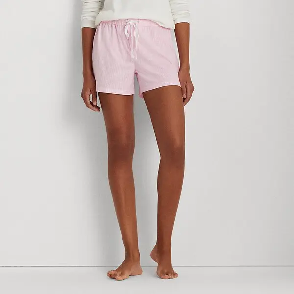 Ralph Lauren Striped Cotton-blend Sleep Short - Pink Stripe