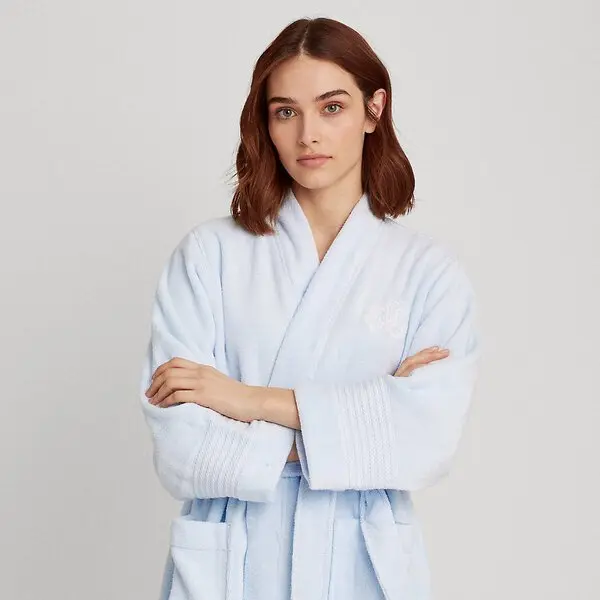 Ralph Lauren Cotton Terry Cloth Robe - Blue