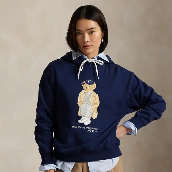 Ralph Lauren Polo Bear Fleece Hoodie - Newport Navy