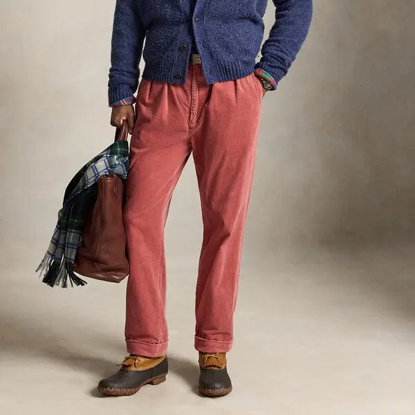 Ralph Lauren Whitman Relaxed Fit Corduroy Pant - Litchfield Rose