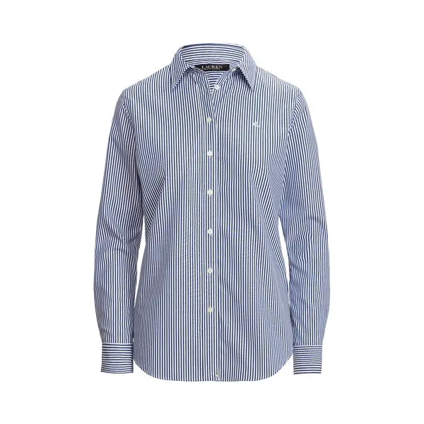 Ralph Lauren Classic Fit Striped Cotton Shirt - Blue/ White