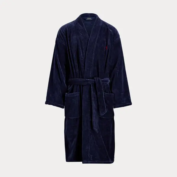 Ralph Lauren Terry Velour Robe - Navy