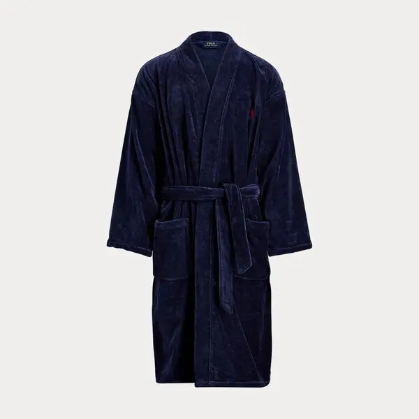 Ralph Lauren Terry Velour Robe - Navy