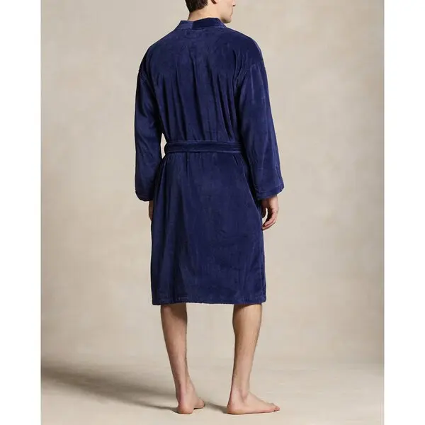 Ralph Lauren Terry Velour Robe - Navy