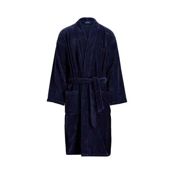 Ralph Lauren Terry Velour Robe - Navy
