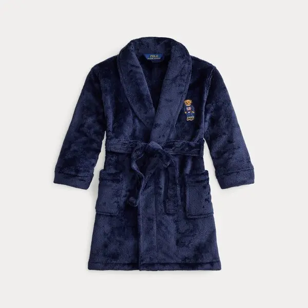 Ralph Lauren Polo Bear Terry Robe - Newport Navy