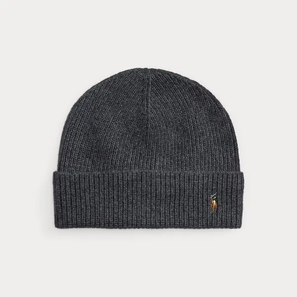 Ralph Lauren Signature Pony Wool-blend Beanie - Barclay Heather
