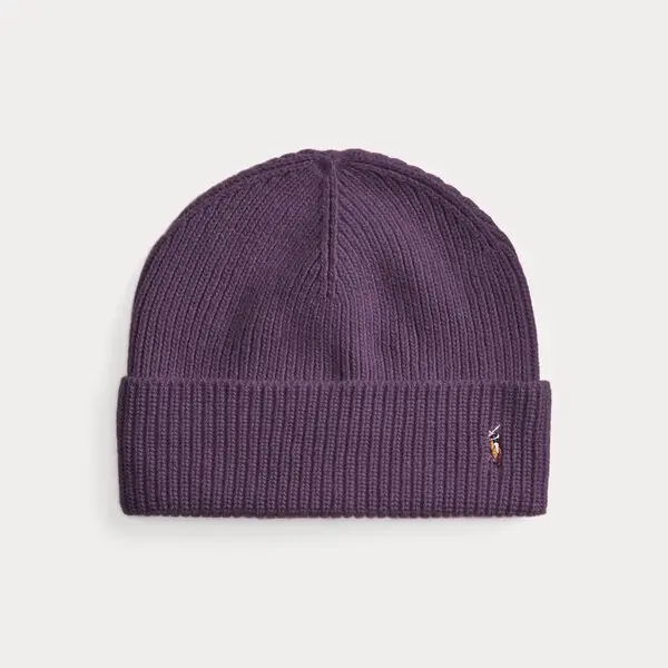 Ralph Lauren Signature Pony Wool-blend Beanie - Juneberry
