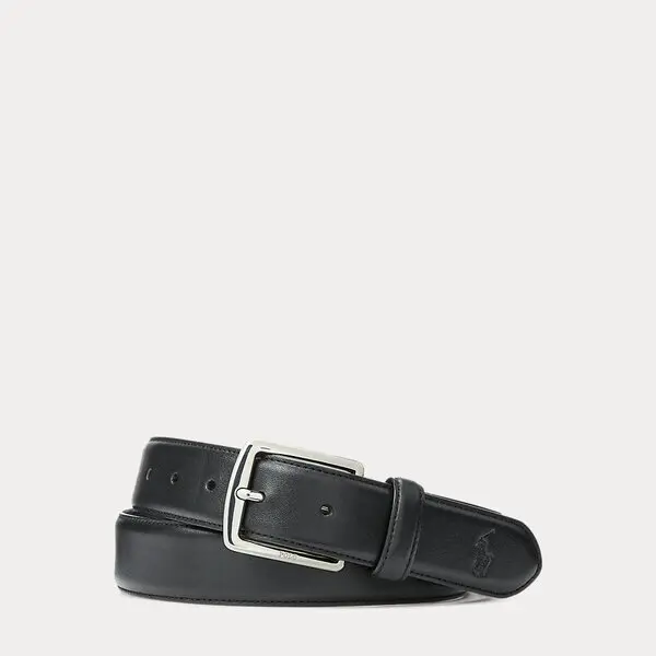 Ralph Lauren Full-grain Leather Dress Belt - Black