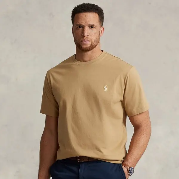 Ralph Lauren Jersey Crewneck T-shirt - Café Tan
