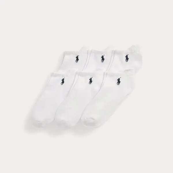 Ralph Lauren Ankle Sock 6-pack - Whte