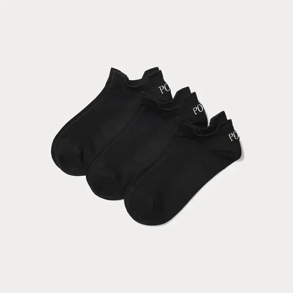 Ralph Lauren Microfiber Sport Sock 3-pack - Black