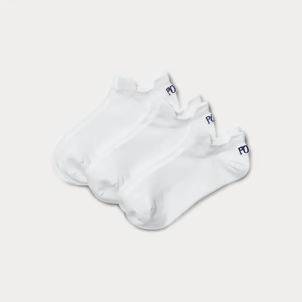 Ralph Lauren Microfiber Sport Sock 3-pack - White