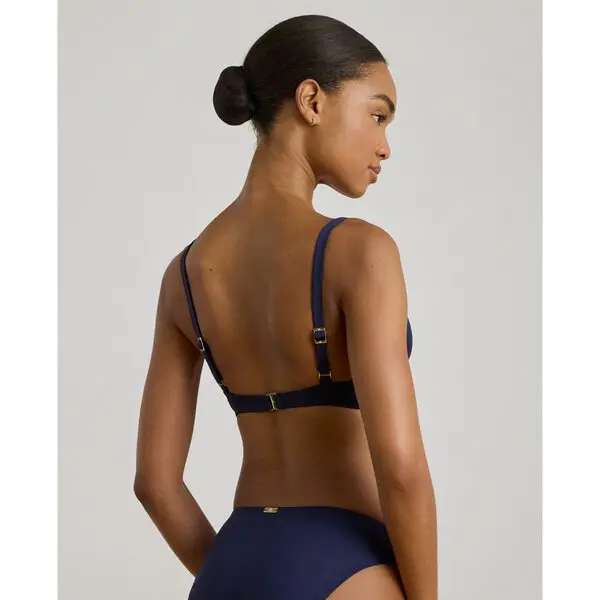 Ralph Lauren Ruffle-trim V-neck Bikini Top