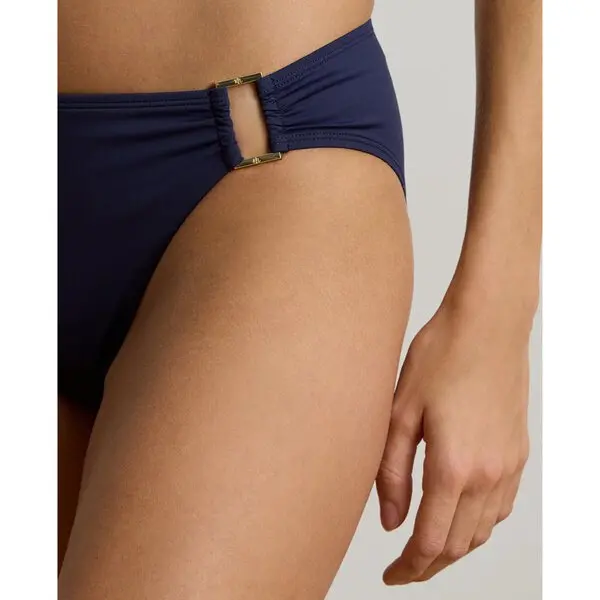 Ralph Lauren Ring-front Hipster Bikini Bottom - Dark Navy