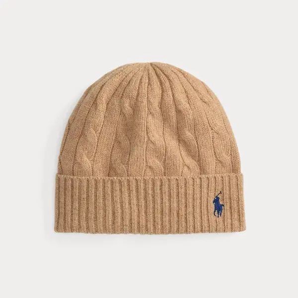 Ralph Lauren Cable-knit Beanie - Camel