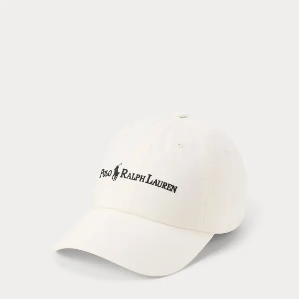 Ralph Lauren Cotton Twill Cap - Deckwash White