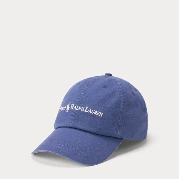 Ralph Lauren Cotton Twill Ball Cap - Earth Blue