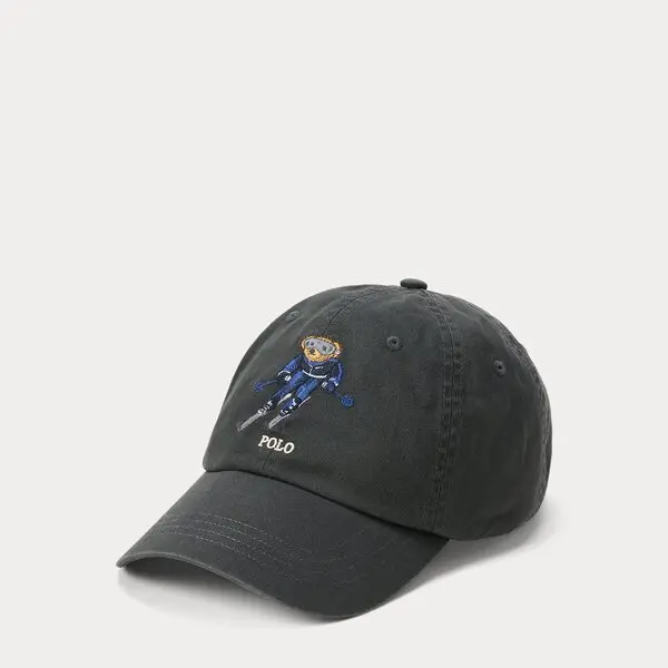 Ralph Lauren Polo Bear Twill Ball Cap - Deep Grey
