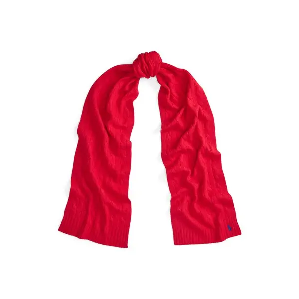 Ralph Lauren Cable-knit Wool-cashmere Scarf