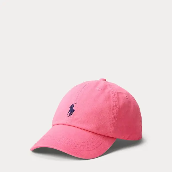 Ralph Lauren Embroidered Twill Cap - Desert Pink