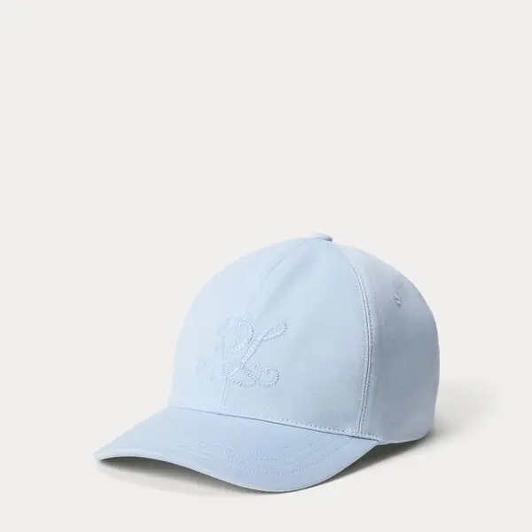 Ralph Lauren Monogram Twill Cap - Chambray Blue