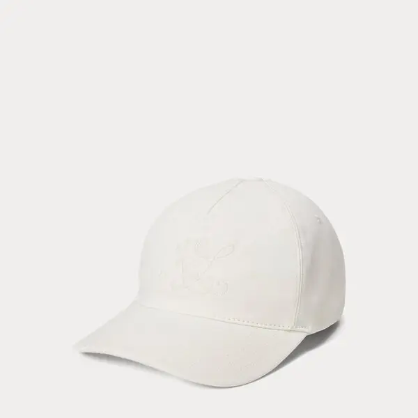 Ralph Lauren Monogram Twill Cap - Classic Cream