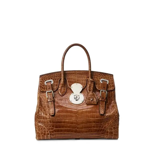 Ralph Lauren Ricky 33 Alligator Bag - Honey